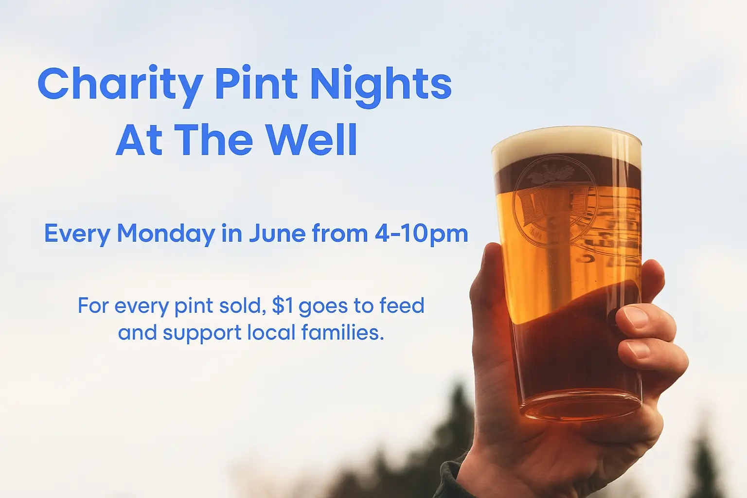 Enjoy a Pint. Feed a Family. Join Us for Charity Nights at The Well ...